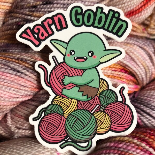 Crochet Sticker Knitting Sticker Funny Crafting Sticker Yarn Sticker ...