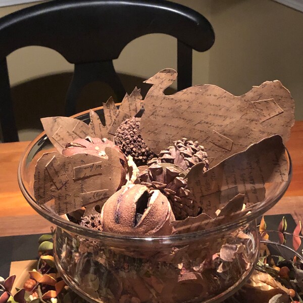 Primitive Autumn Fall Leaves, Primitive Turkeys ~early Look, Grubby ...