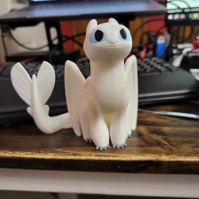 3D Printed Figures Toothless Articulated Dragon Statue Fidget Toy for ...