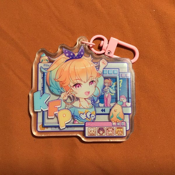 Hololive EN Myth/promise | 3D Foreground Acrylic Keychains - Etsy