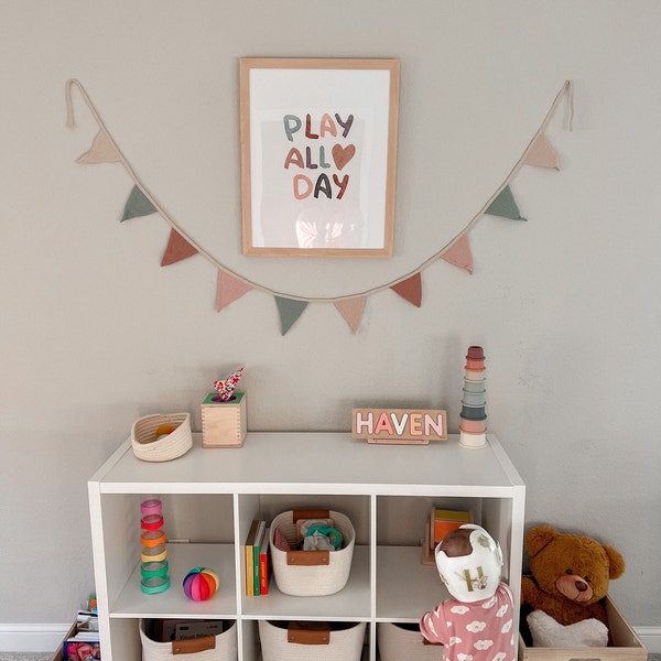 ABC Poster Nursery Wall Art Alphabet Poster Nursery Decor Printable ...