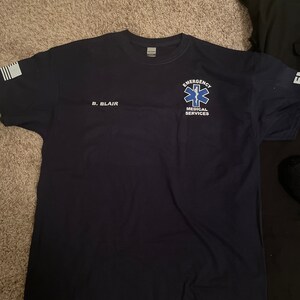 Personalized EMS EMT stars and Stripes With | Etsy