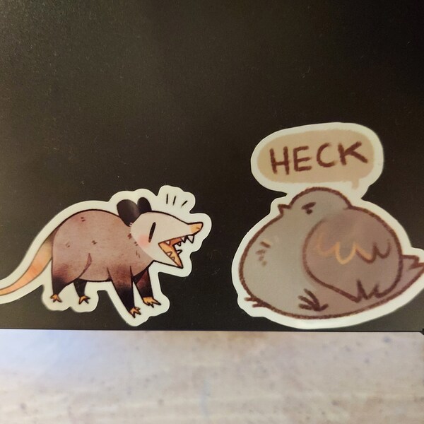 Yelling Possum Sticker - Etsy