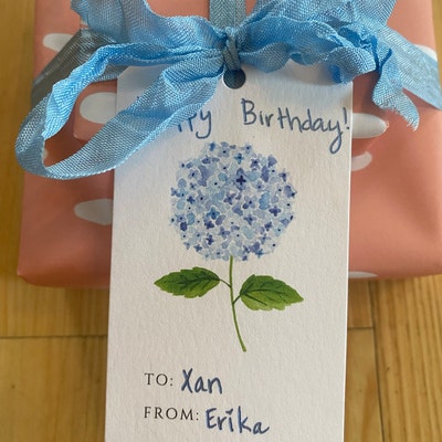 Hydrangea Gift Tags sets of 8 Hydrangea Gift Tags Hydrangea Tag ...