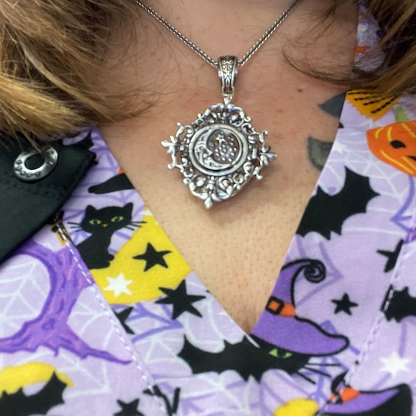 Photo Locket, Starry Sky Locket, Moon and Stars, Oval Locket, Gift for ...