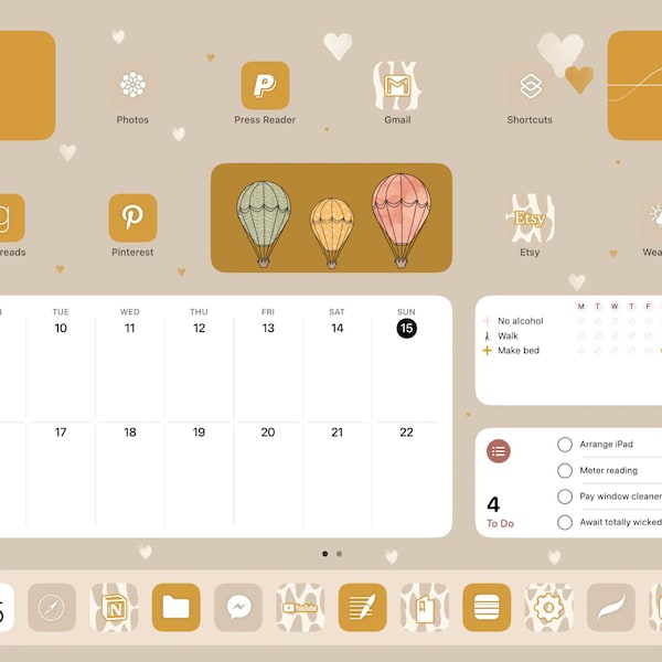IPhone & iPad Wallpaper Icons Theme Pack | iPhone Icons | iPad Planner ...