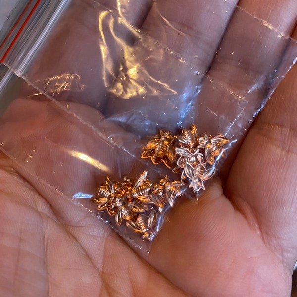 12 Pc. Tiny Raw Copper Bees: 7mm by 6mm - Made in USA | RB-594 - Etsy