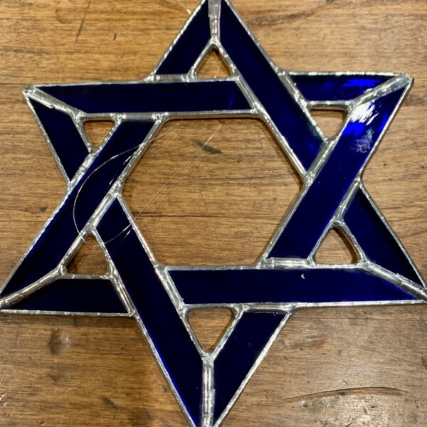 Stained Glass Star - 7" 12 Point, Open Center - Etsy