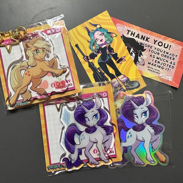 Acrylic Keychains: My Little Pony - Etsy
