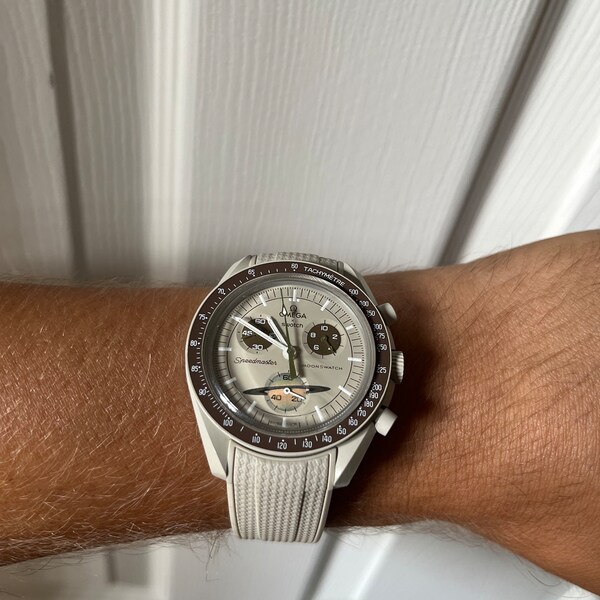 Moonswatch Strap High Quality Turquoise Blue Nylon | Omega X Swatch ...