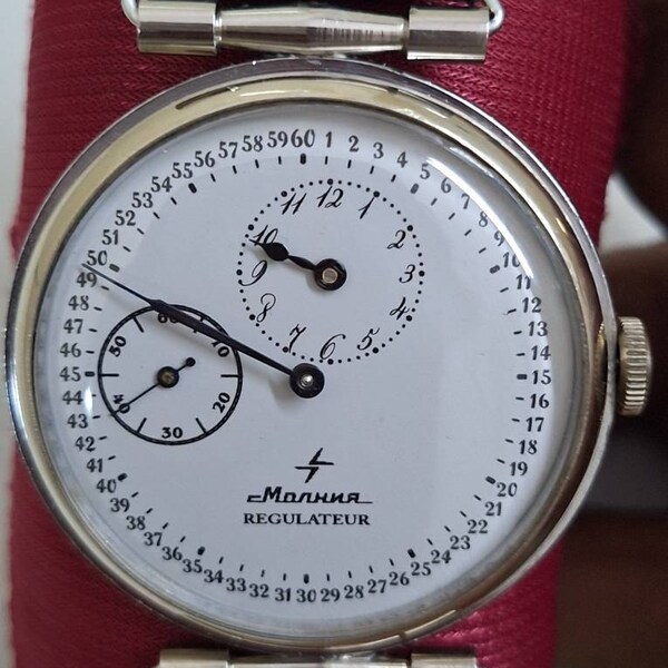 Stunning Swiss Omega REGULATEUR Memento Mori Gents Oversized Wristwatch ...