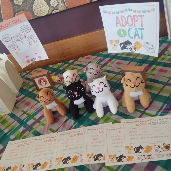 Pet Adoption Party Adopt a Cat Kitten Adoption Sign Cat Adoption ...