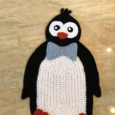 CROCHET PATTERN Penguin Animal Rug - Etsy