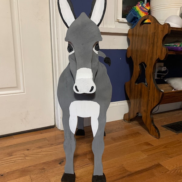 Donkey Planter, Scroll Saw Pattern, DIY, Garden Ornament, Farm Animal ...