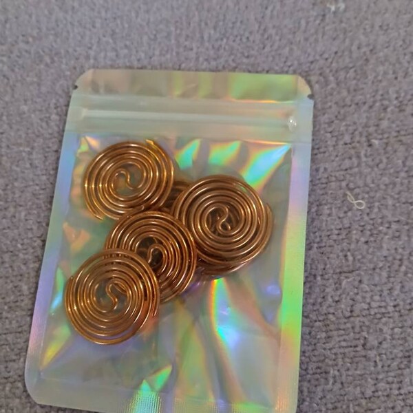 100 Medium Copper Coil Spirals: Orgone Creation Tools | Energy Amplifier | Resin Tools ...