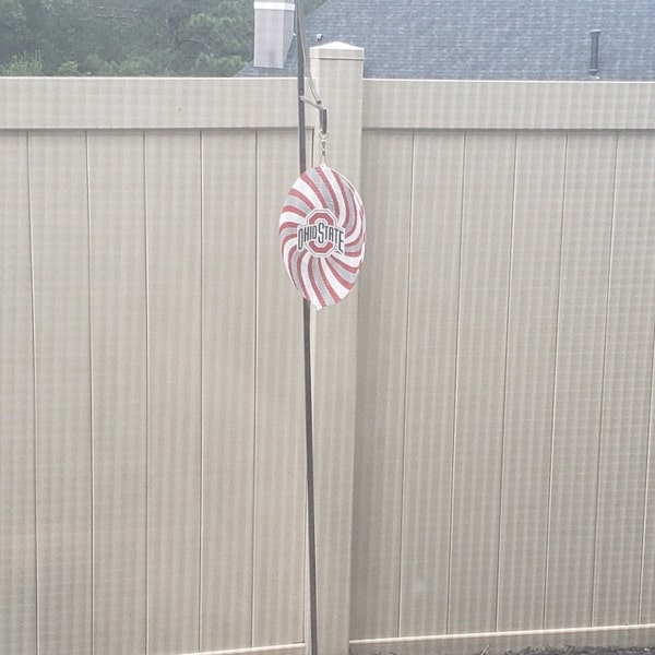 Ohio State Buckeyes Multi Color Swirly Metal Wind Spinner - Etsy