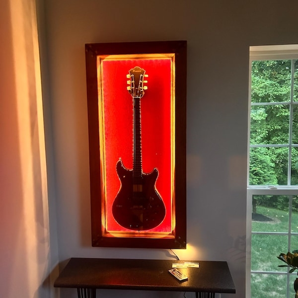 Guitar Wall Display Frame for GIBSON, FENDER, PRS Electric Guitar ...