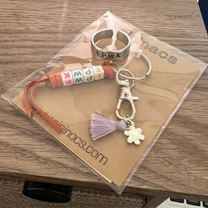 Custom Beaded Name Keychain Smiley Face Key Chain Custom - Etsy