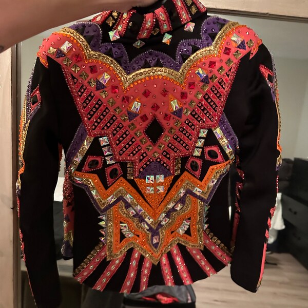 Women Show Jacket, Equestrian Pattern, Western Horse Show Jacket,horse ...