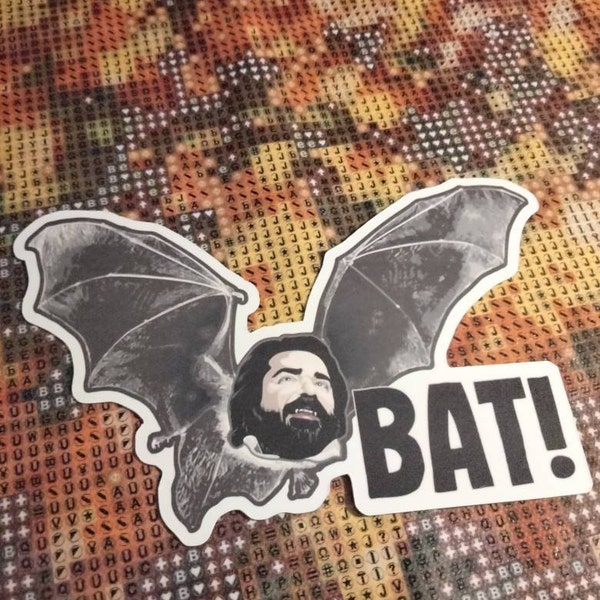 What We Do in the Shadows Vinyl Sticker or Magnet - Laszlo - "bat!" - Etsy