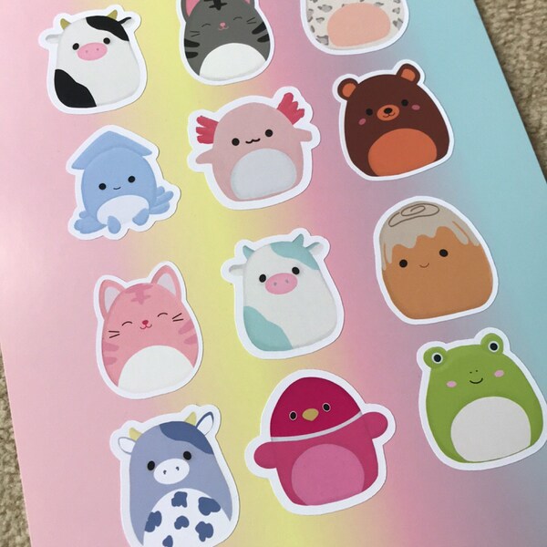 Squishmallows Stickers / Set of Squishmallow Stickers - Etsy