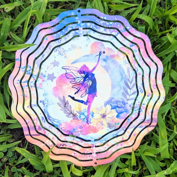 Fairy Wind Spinner Sublimation Design, Dance With Fairies Windspinner ...