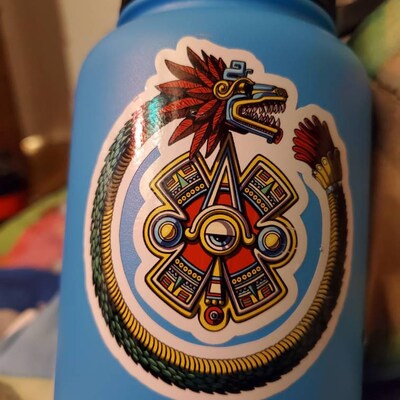 Aztec Ouroboros Quetzalcoatl God Sticker Aztec Mythology Symbol Decals ...