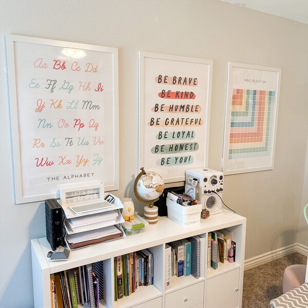 Printable Classroom Hand Signal Posters, Editable Canva Template ...