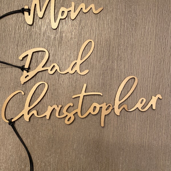 Stocking Name Stocking Names Metal Stocking Name Tag Christmas Decor ...