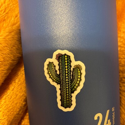 Mini Cactus Sticker WATERPROOF - Etsy