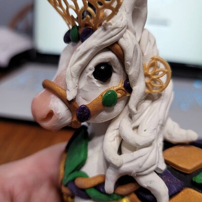 Chicken in a Pot Hand Sculpted Polymer Clay Farm Animals Tiered Tray ...