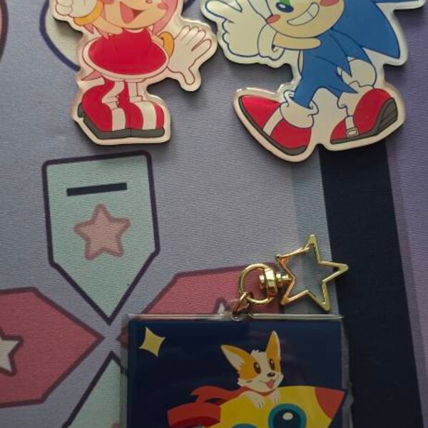 Cute Chibi Sonic Charms Favorite Foods Team Resistance Keychains - Etsy