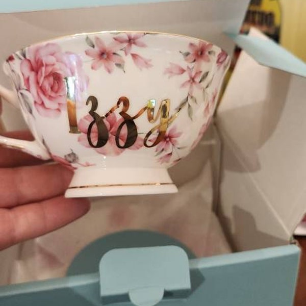 Tea Cup | Personalized Tea Cups | Custom Tea Cup | Tea Lover Gift ...