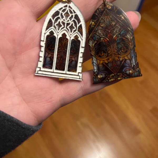 Translucent Stained Glass Window Earrings - Etsy