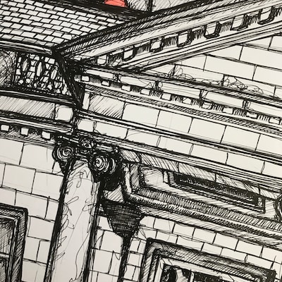 A3 Original Drawing Tree No.2 Nature Illustration - Etsy