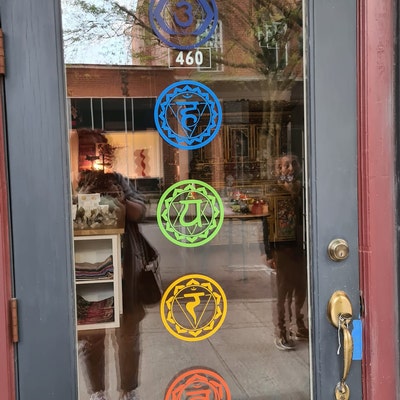 7 Chakra Symbol Decals Set of 7 Chakra Chakra Wall Decals Vinyl Chakra ...