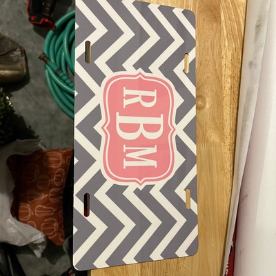 Monogrammed License Plate Personalized License Plate Custom Vanity ...