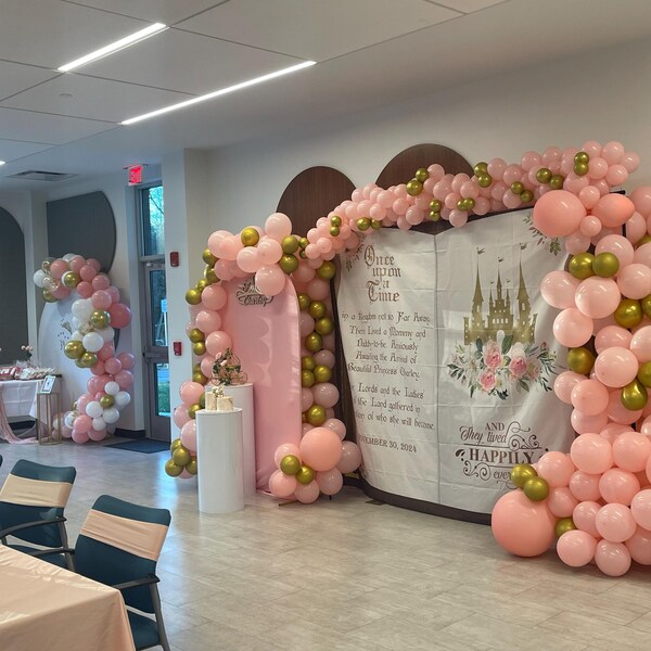 Personalized Enchanted Birthday Backdrop Enchanted Themed Party ...