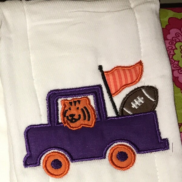 Machine Embroidery Design Applique Truck With Tiger INSTANT DOWNLOAD - Etsy