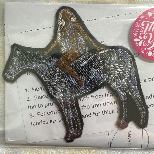 Horse Head Patch, Elegant Horse Patch, Large Embroidered Patch ...