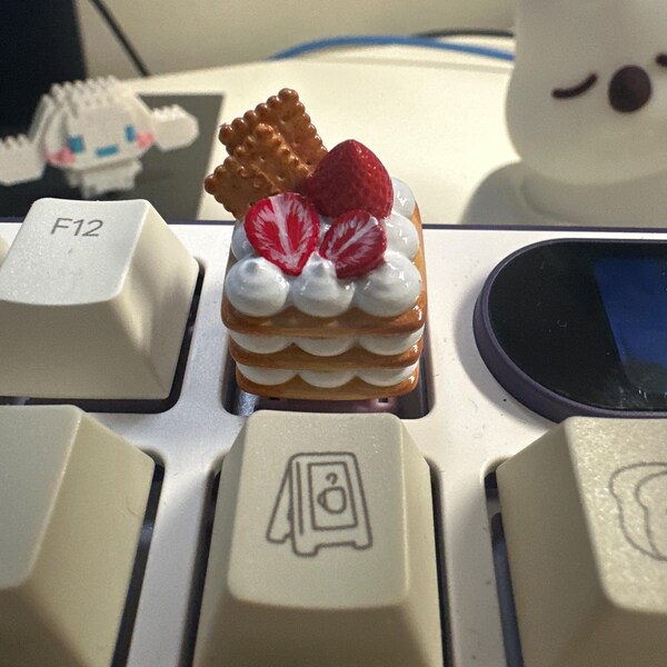 Jelly Cream Cookie Artisan Keycap | Cute Miniature Dessert Food Key for ...