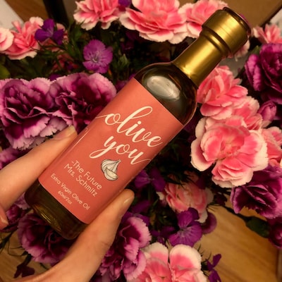 Olive Oil Favors 60ml Infused With Love Olive Oil Favor Olive You ...