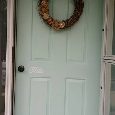 Hello Goodbye Decal 0022 Door Decal Door Sticker Hello Goodbye Hello ...