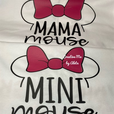 Mama Mouse Svg, Mini Mouse Svg, Mom and Daughter Mouse Svg, Girl Mouse ...