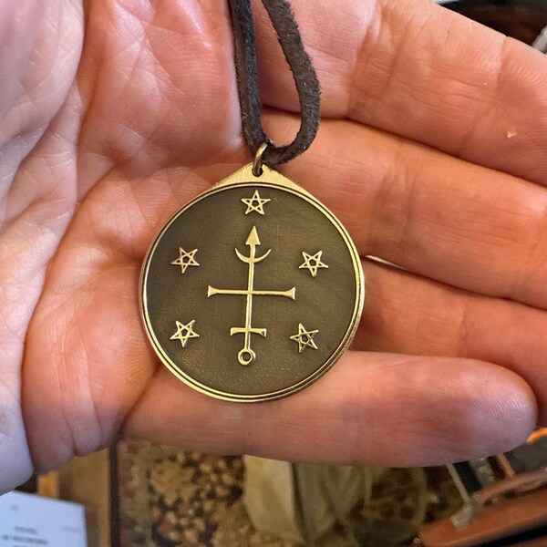 Lucifer Seal of Satan Sacred Geometry Demon Pendant Lesser Key of ...