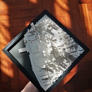 Custom 3D City Model Unique Decor Architectural Sculpture Personalized ...