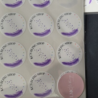 Personalized Round Business Logo Stickers Personalized Stickers Custom ...