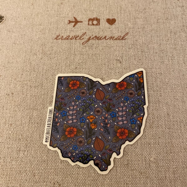 Ohio Sticker | States Stickers | OH Sticker | Stickers for Hydroflask ...