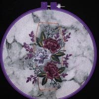 Gothic Rose Halloween Embroidery Pattern Duo. Beginner Embroidery ...