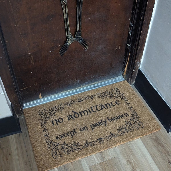 No Admittance Except on Party Business Doormat, Lord of the Rings, Lord ...